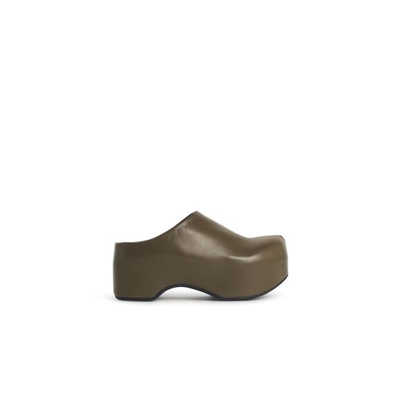 Marni | Shoes | Marni Chunky Green Leather Deepsage Clog Sabots Women ...